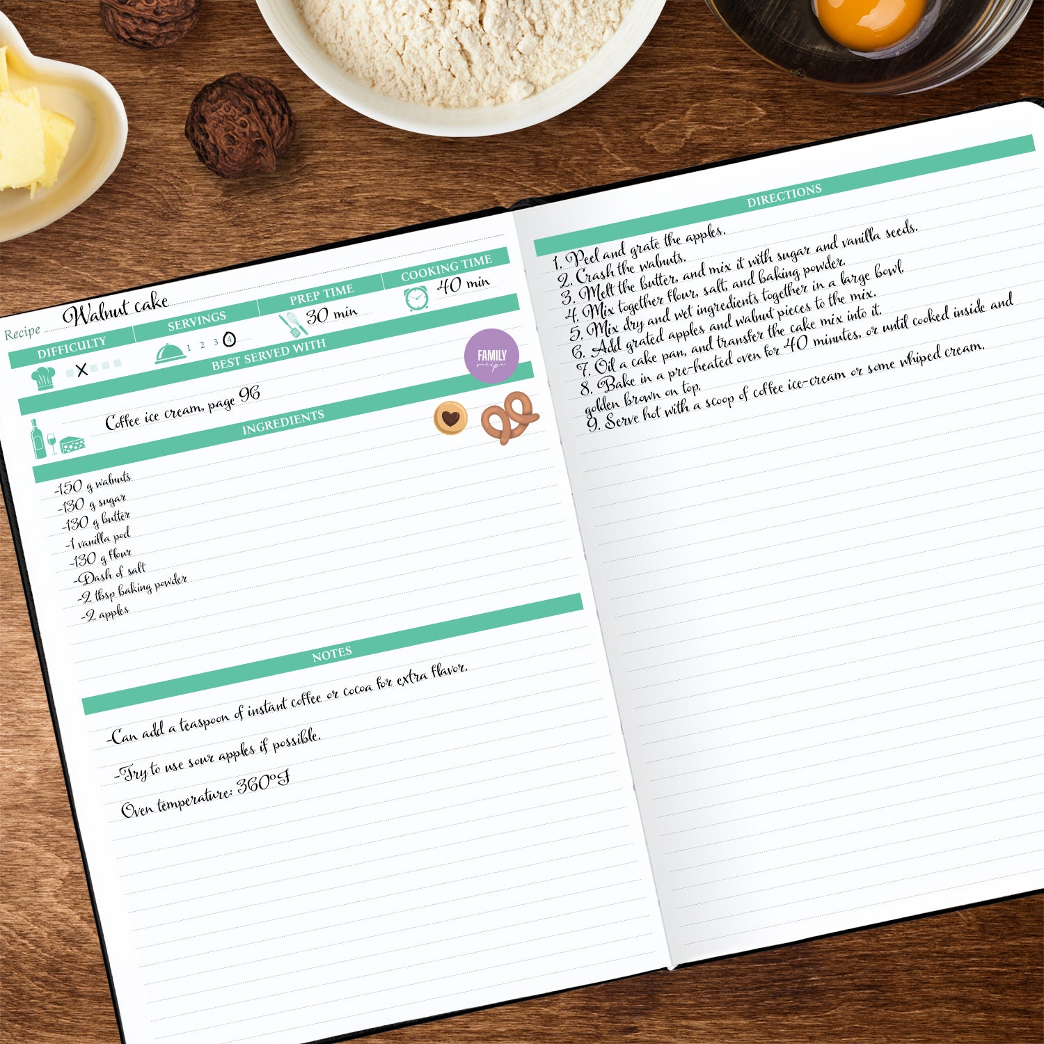 Recipe Book Large – LEGEND