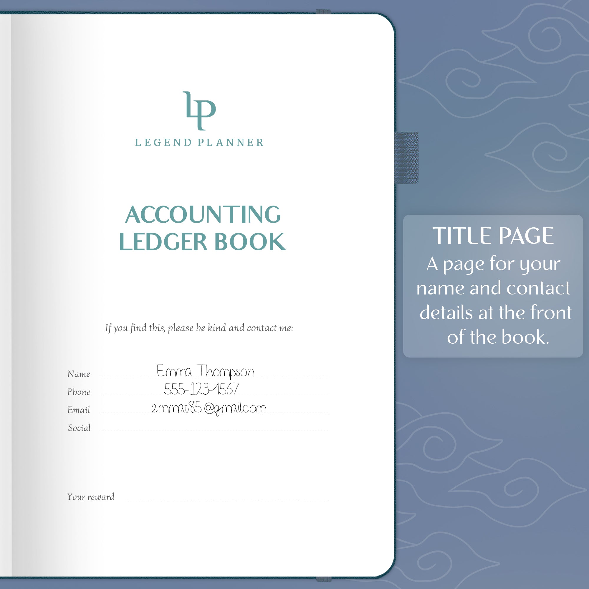 Accounting Ledger Book – LEGEND