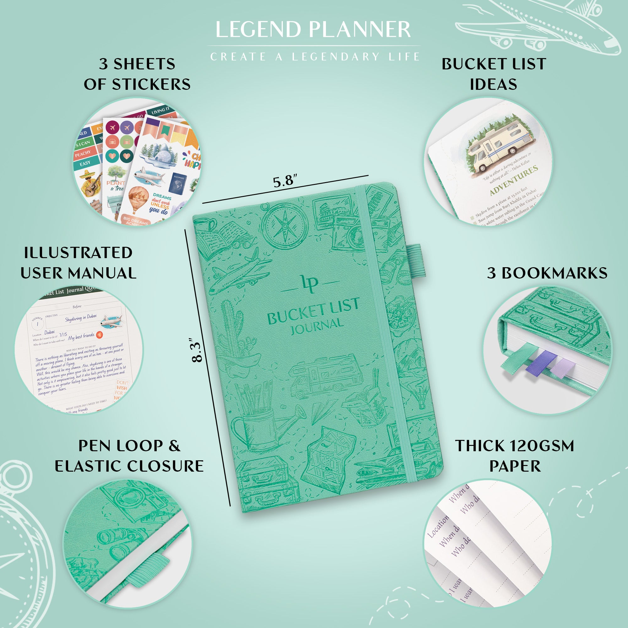 Bucket List Journal – LEGEND