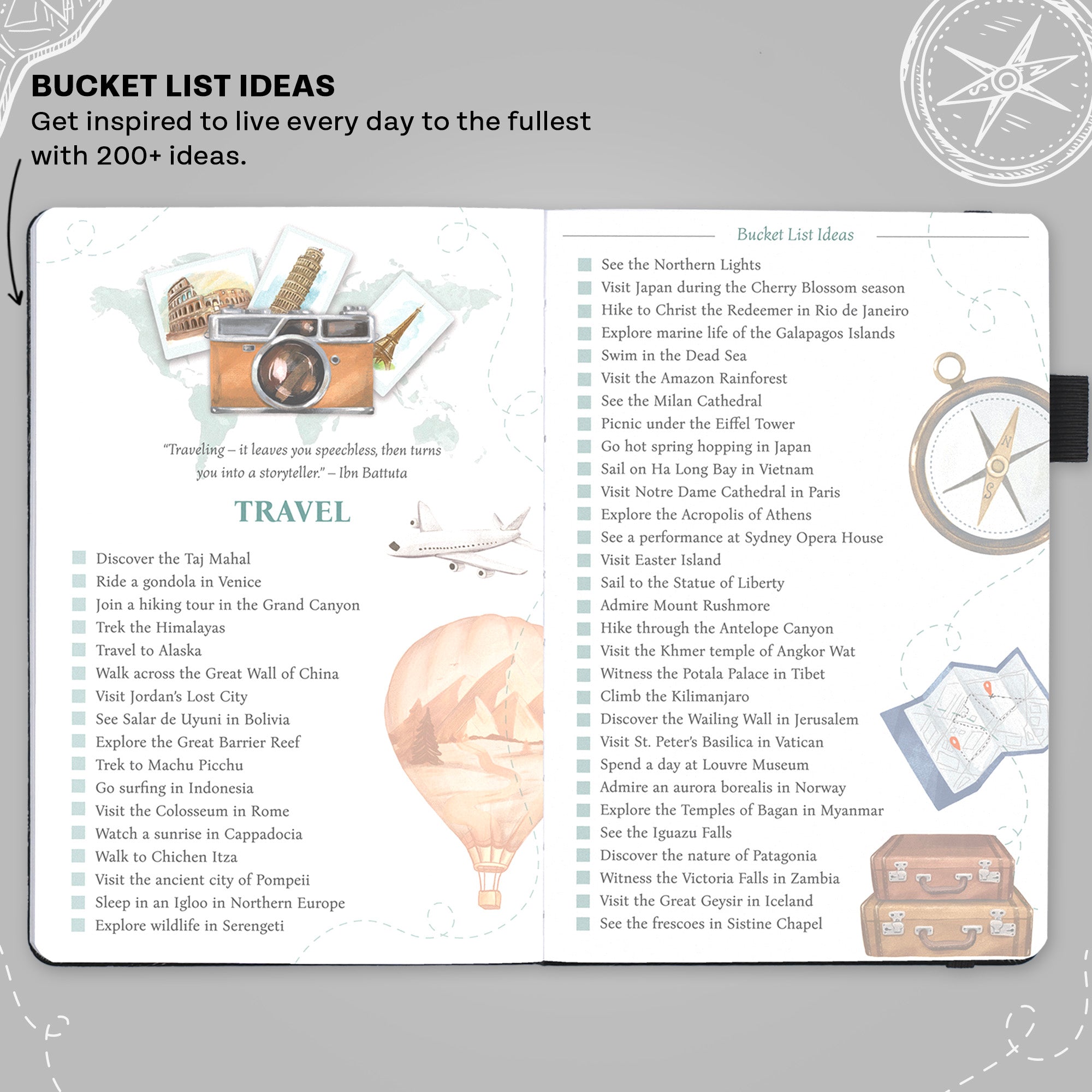 Bucket List Journal – LEGEND