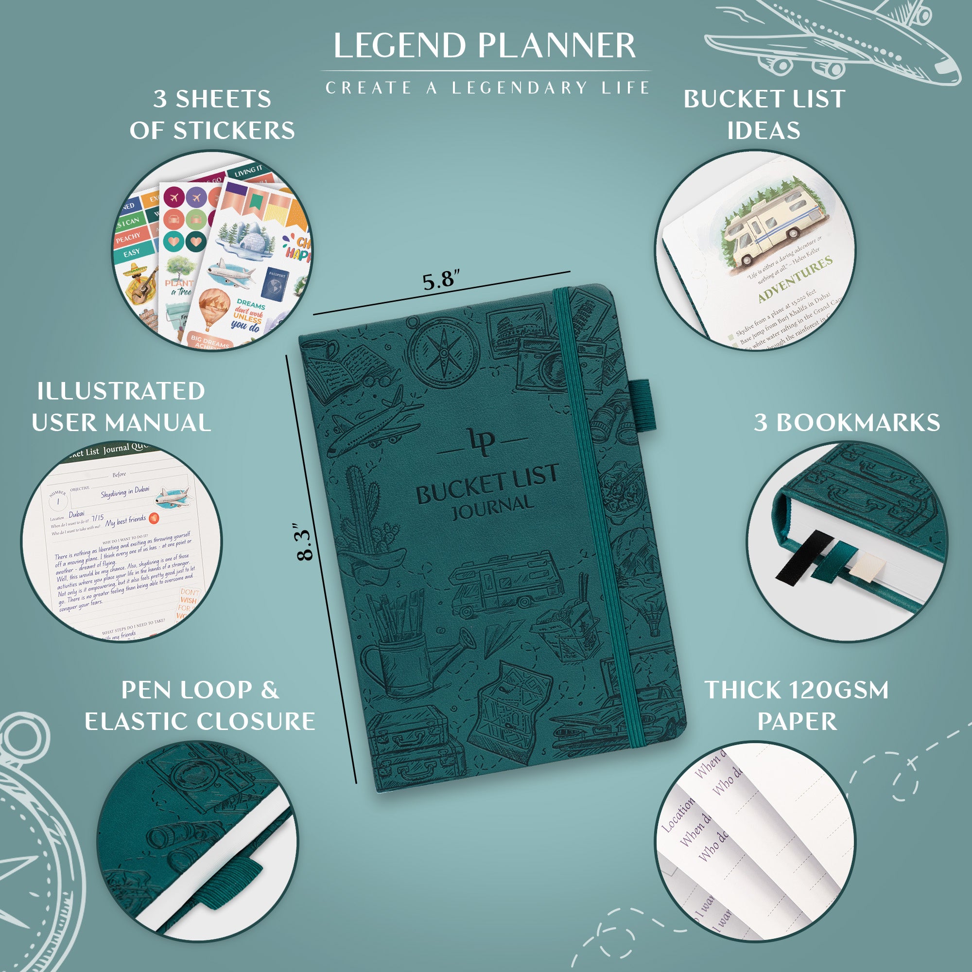 Bucket List Journal – LEGEND
