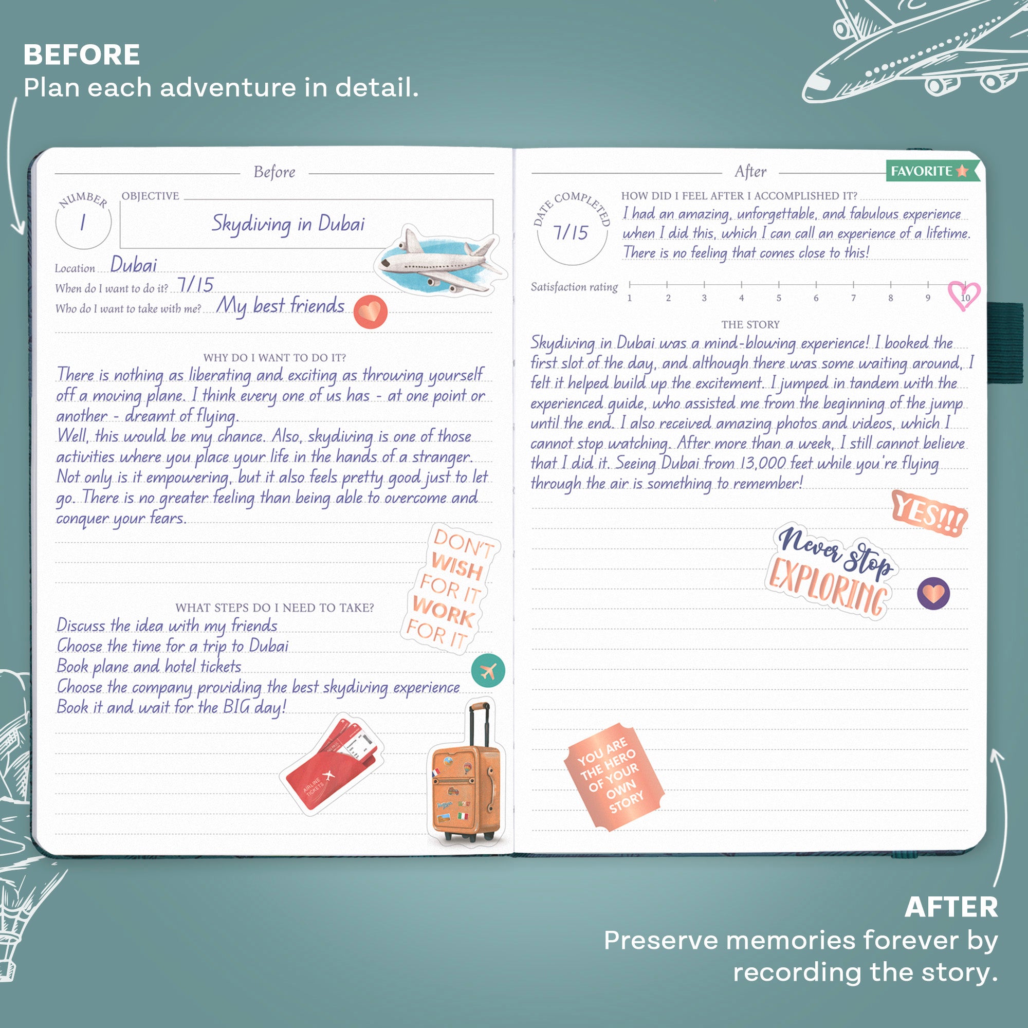 Bucket List Journal – LEGEND