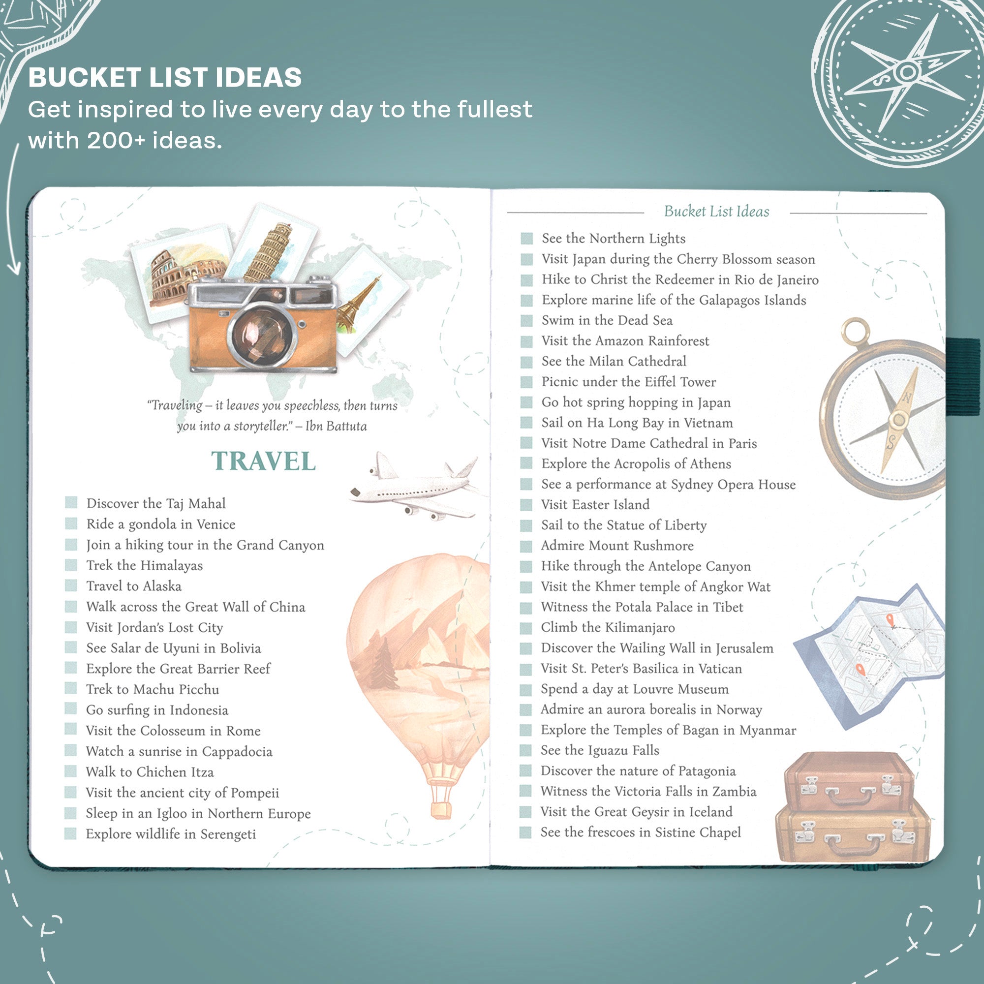 Bucket List Journal – LEGEND
