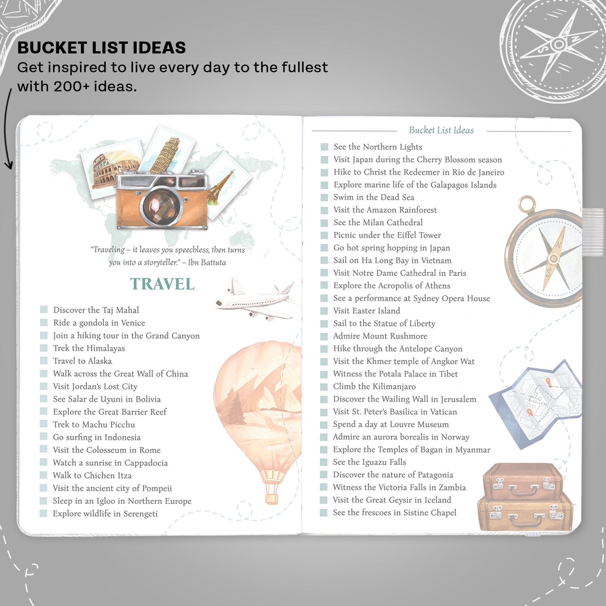 Bucket List Journal – LEGEND