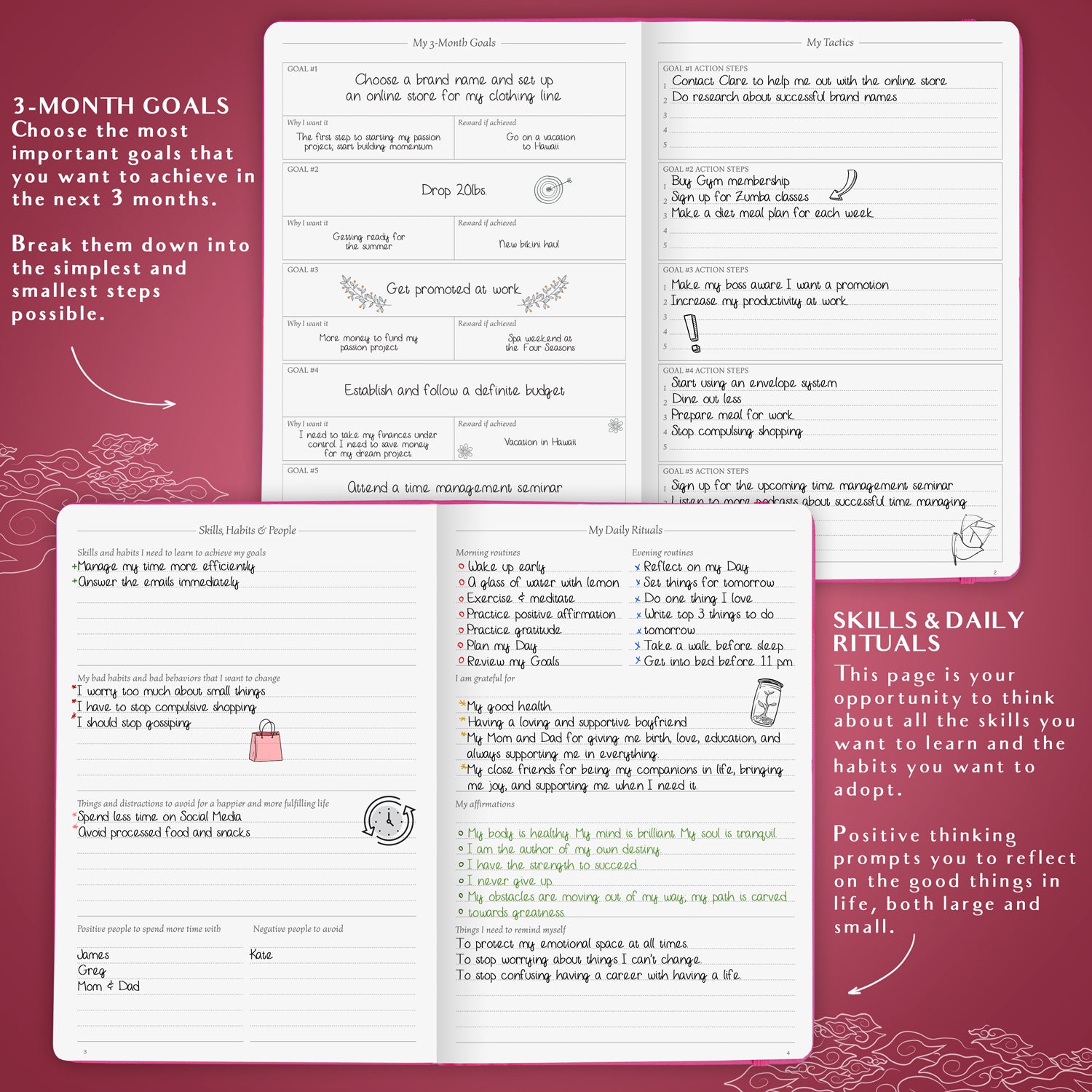 Daily (90 day) Planner – LEGEND
