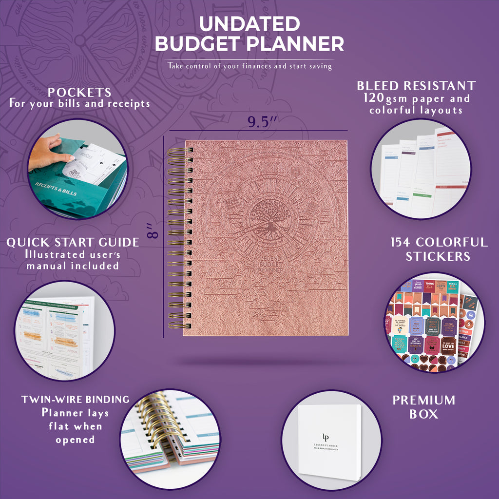 Bill Organizer Budget Planner - Budget Book With And Expense Tracker, 8 ...