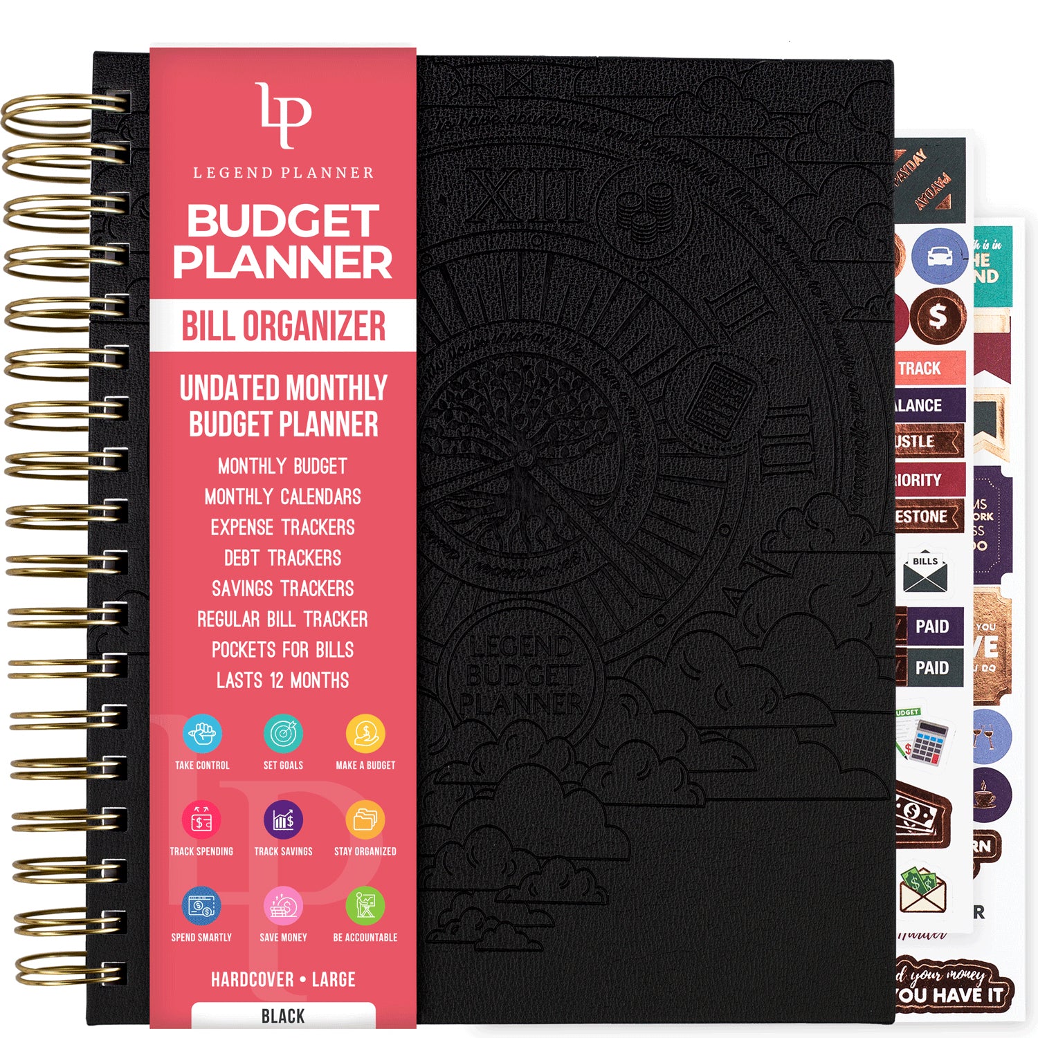 Budget Planner & Bill Organizer with Pockets – LEGEND