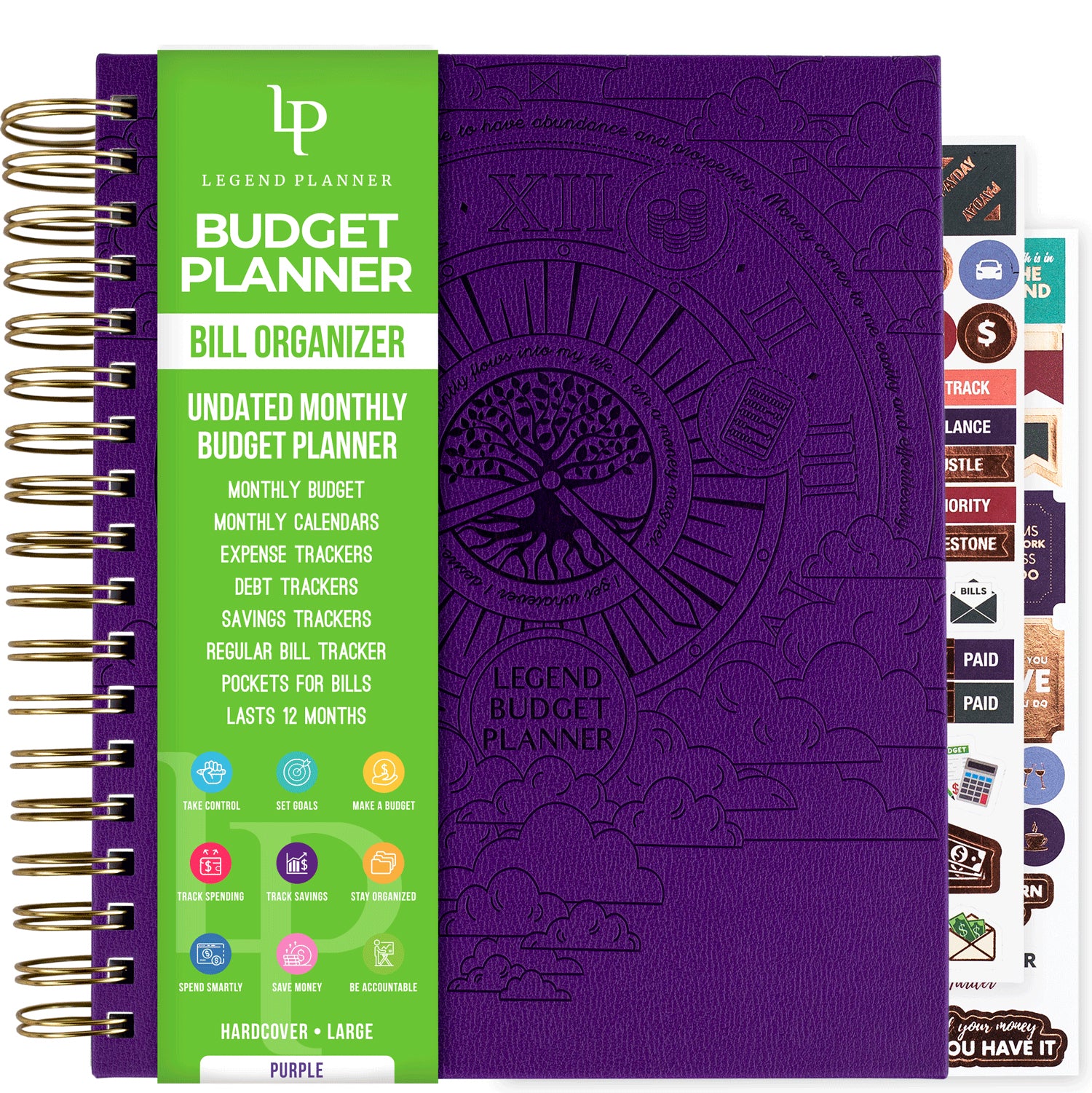 Budget Planner & Bill Organizer with Pockets – LEGEND