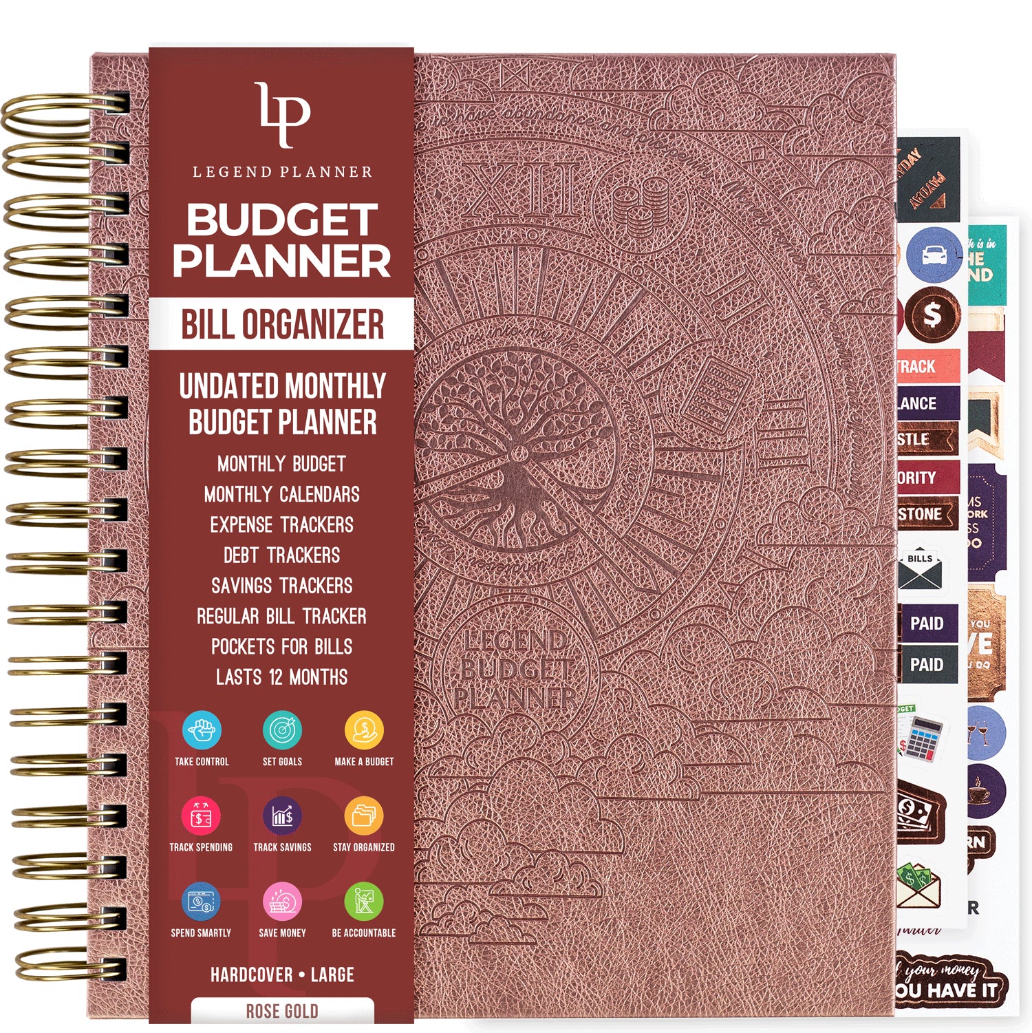 Budget Planner & Bill Organizer with Pockets – LEGEND
